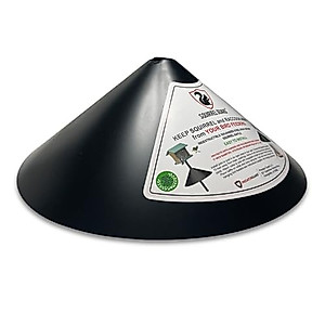 Predator Guard Squirrel Baffle - Protects Hanging Bird Feeders and Poles - Raccoon and Squirrel Proof Your Bird Feeders and Bird Houses - Anti-Rust Galvanized Steel - 17 inch