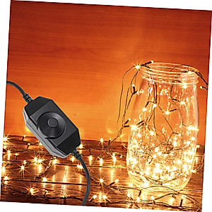 VILLCASE LED Brightness Dimmer 3pcs LED Light dimmer 12v dimmer Mini Dimmer Single Color LED Dimmer 12v LED dimmer Light dimmer kasa dimmer dimmer knob to Rotate abs Rope Light Adjust