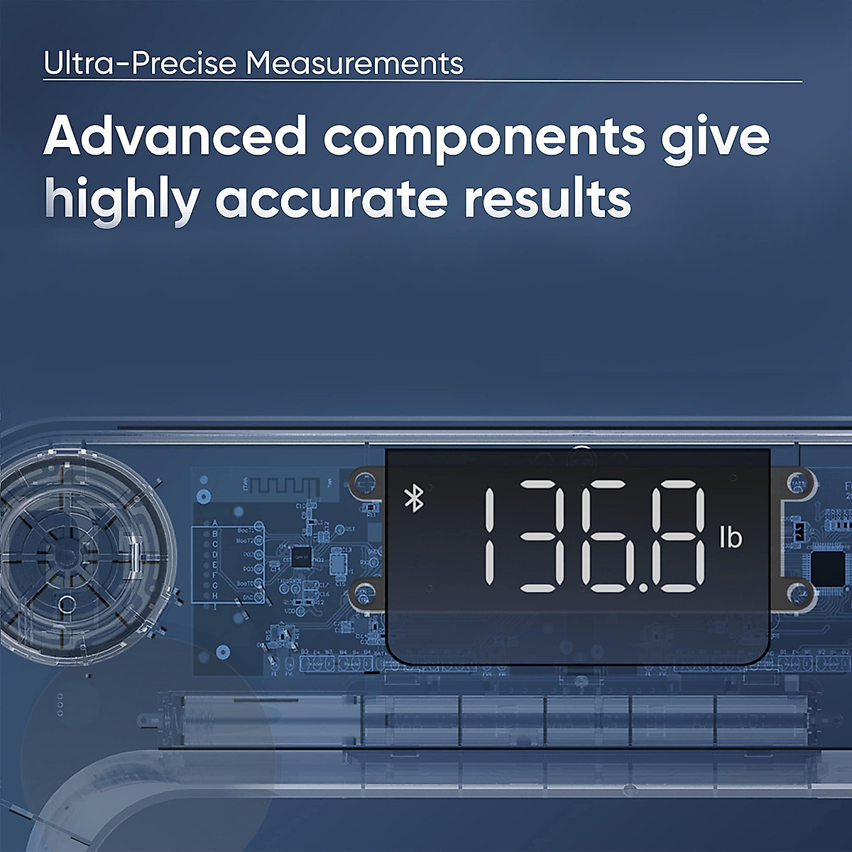 Wyze Smart Scale for Body Weight and Fat, FSA HSA Eligible, Digital Bathroom Scale, Weighing Machine for People's Muscle BMI, Bluetooth Electronic Body Composition Monitor, 400lb