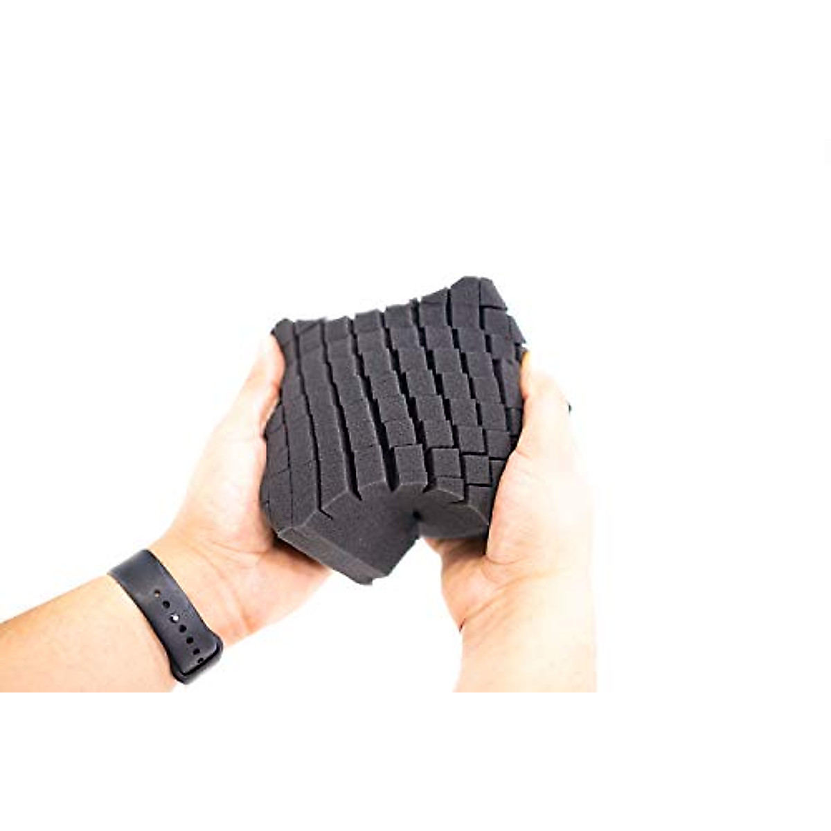 The Rag Company - Ultra Black Foam Sponge - for Detailing and Car Washing, Perfect for Both Rinseless and Soap Washes, Softer Feel, Ergonomic Shape