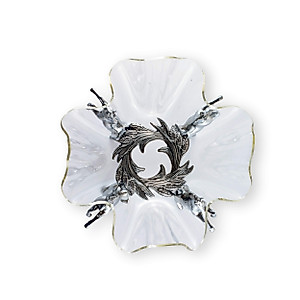 Arthur Court Designs Aluminum Metal Horse Stand with Acrylic Serving Bowl Diameter: 11 inch Tall: 9 inch