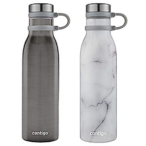 Couture THERMALOCK Vacuum-Insulated Stainless Steel Water Bottle, 20 ounces 2 Pack 2 Colors