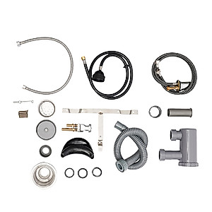 Shampoo Bowl For Salon, Wall Mounted Backwash ABS Salon Spa Barber Equipment With Spray Head, Professional Salon Spa Beauty Brushed Sink 9.84" in Depth, Portable Shampoo Bowl for Hair Stylists