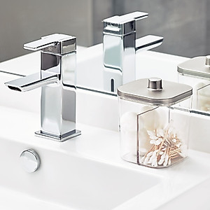 iDesign The Ilyse Collection Canister – Clear & Brushed Nickel