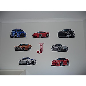 2016-17 Camaro SS Cartoon Car 4ft Long (48") Wall Decal Vintage 3D Car Movable Stickers Vinyl Wall Stickers for Kids Room