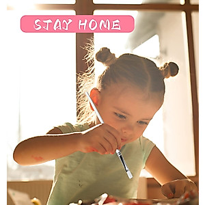 HUAL Acrylic Paint Set With 5 Brushes, 24 Colors (60ml, 2oz) Premium Acrylic Paints for Professional Artists Kids Students Beginners & Painters, Canvas Ceramic Wood Fabric Rock PaintingHalloween