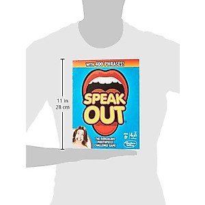 Hasbro Gaming Speak Out Game Mouthpiece Challenge, 400 Phrases Edition