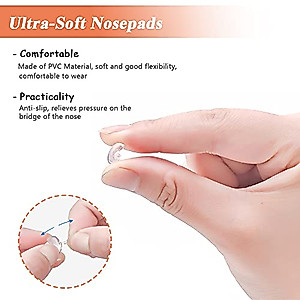 Eyech Eyeglass Nose Pads Set 150 Pairs Soft Anti-Slip Air Chamber Glasses Nose Pad Set Eyeglass Repair Kit