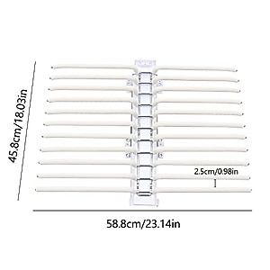 Pants Hangers 22 Arms Steel Sliding Pull Out Trousers Rack,Clothes Hanger Organizers,Closet Organizer Rack for Pants