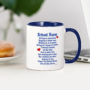 CafePress School Nurse Mug Ceramic Coffee Mug, Tea Cup 11 oz