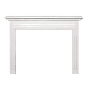 Pearl Mantels 510-48 Newport 48-Inch Fireplace Mantel Surround with Medium Density Fiberboard, White