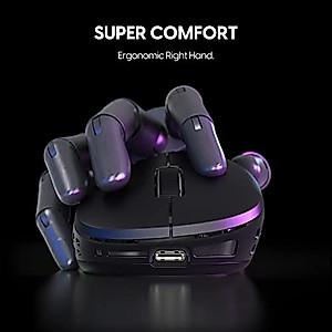 Pulsar Gaming Gears - Xlite V2 Mini Wireless Ultralight (55 g) High Performance Super Light and Fast Ergonomic Gaming Mouse 2.4Ghz 1ms 20000 DPI Optical Sensor PAW3370 (Mini, Wireless, Black)