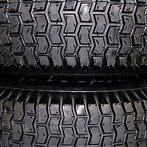 (Set of 2) 20x8.00-8 Tires & Wheels 4 Ply for Lawn & Garden Mower Turf Tires w/Keyed Hub Wheel (Compatible with Husqvarna)