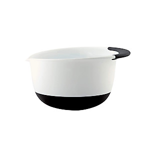OXO Good Grips 5-Quart Plastic Mixing Bowl,White/Black