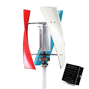 HUIZHITENGDA 3000W 12V 24V 48V 300RPM Vertical Wind Turbine Maglev Wind Generator with Controller, Home Wind Power Turbine Generator,12v