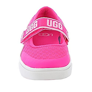 UGG Unisex-Child Rennon Skimmer Glitter Sneaker, Taffy Pink, 11 Little Kid