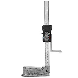 Digital Elevation Marker with Measuring Height 150mm, Magnetic Feet, Millimeter/Inch Conversion, Stainless Steel Base, Depth Gauge Measuring Gauge for Marking On Workpieces