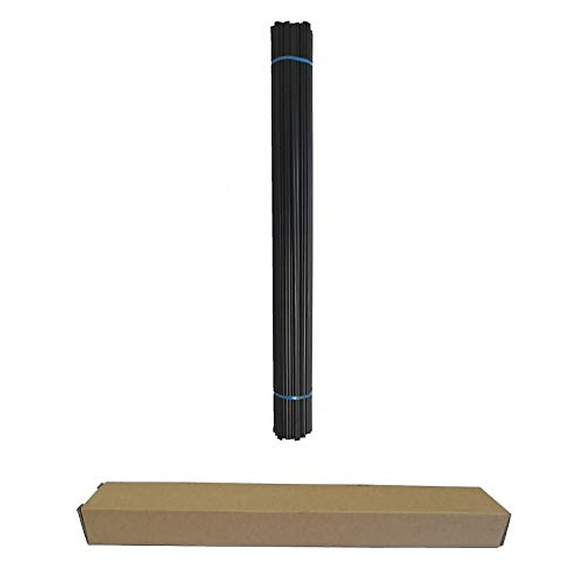 Polypropylene PP Plastic Welding Rods - 52Ft Length ，0.2"W x 0.1"H (Black)