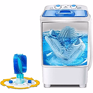 ZYHZJC Portable Washing Machine & Mini Electric Shoe Washing Machine, 5.0Kg Automatic Washing Machine 2-4 Pairs of Shoes Washing Capacity, for Apartment Dormitory, Onecolor