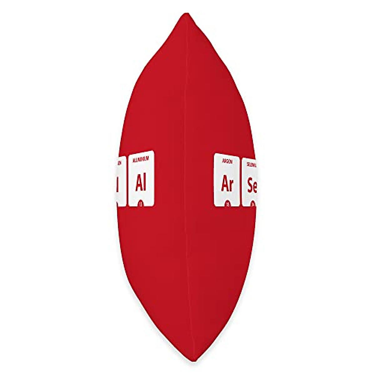 Periodic Table Tees Co Ar-Se-N-Al Periodic Table of Elements Throw Pillow, 18x18, Multicolor