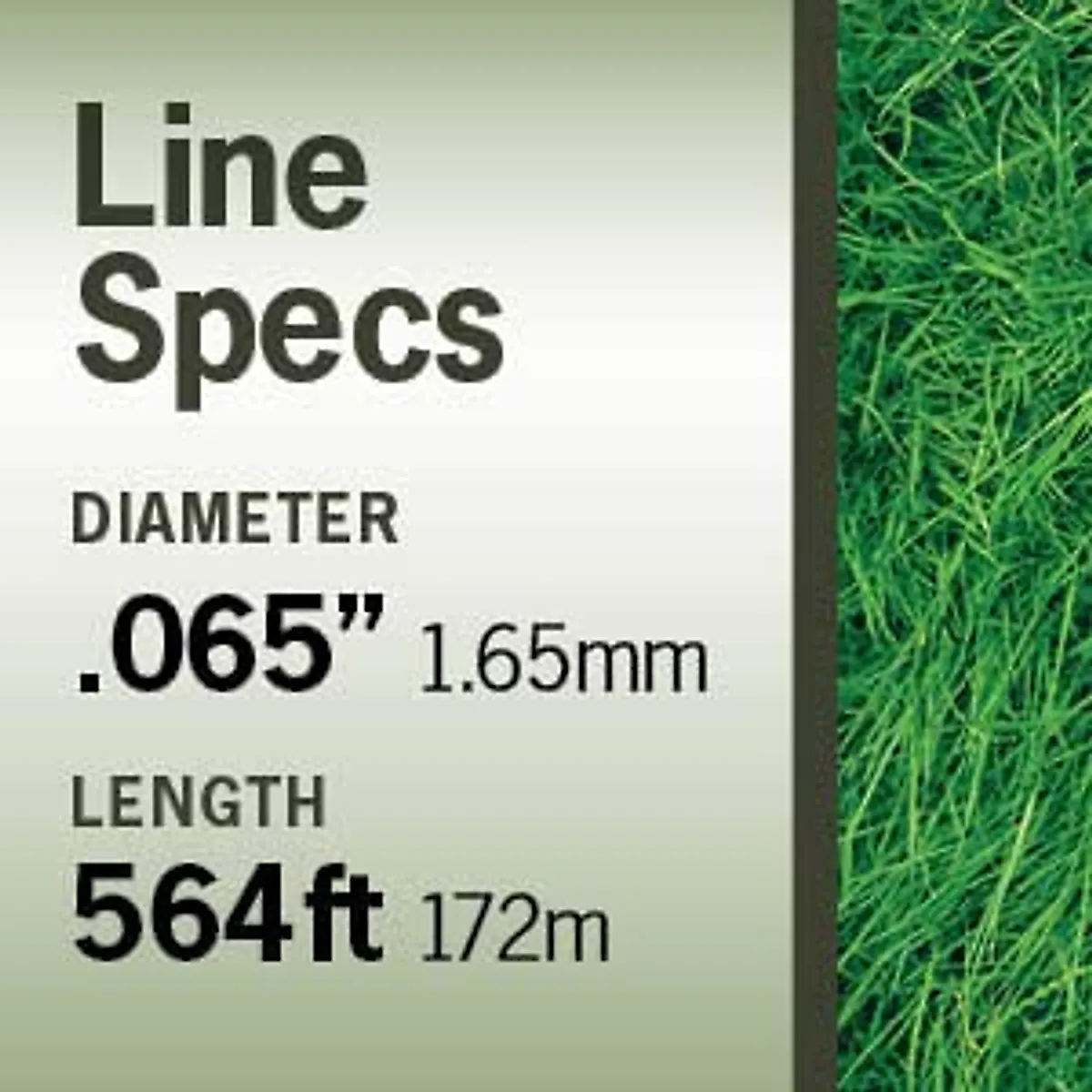 Terre Products - Residential Grade 065 Trimmer Line Square, 1 lb. Quality Weed Wacker String, Line Length 564 ft. or 172m, Weed Eater String Size .065 in. or 1.65mm