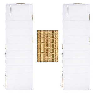 SAFAVIEH Outdoor Collection Carew Natural/White Cushion 3-Piece Chaise Lounge Chair Set with Table (PAT7720D)