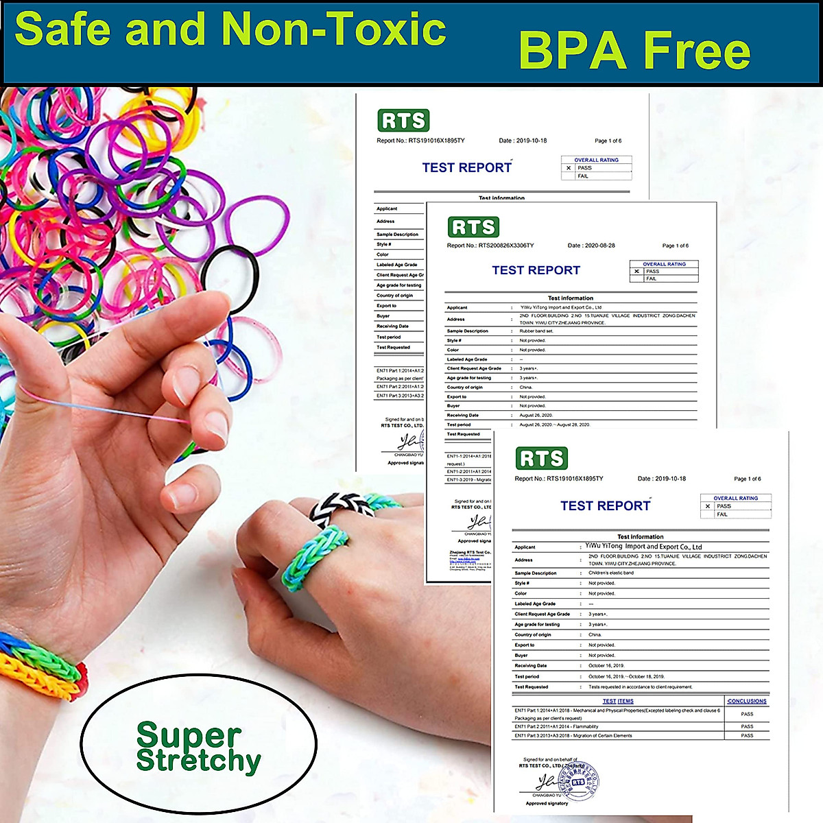 XYTLAX 16800+ Rubber Bands for Bracelets Making Kits in 35 Colors,600 S-Clips,300 Beads, 30 Charms, DIY Rubber Loom Bands Kit DIY Art Craft Birthday Christmas Gift (Blue)