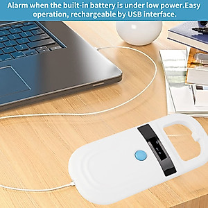 ASHATA Pet Microchip Scanner, Rechargeable Animal Chip ID Scanner OLED Display Support FDX B ISO11784 / 11785 EMID Handheld RFID Reader for Animal/Pet/Dog/Cat