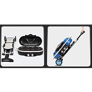 TONPOP Integrated Portable Trolley BBQ Grill Outdoor Camping Barbecue Grill Gas Stove Kebab Grill Camping Grill