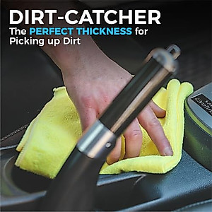 The Rag Company - All-Purpose Microfiber Terry Cleaning Towels - Commercial Grade, Highly Absorbent, Lint-Free, Streak-Free, Kitchens, Bathrooms, Offices, 300gsm, 12in x 12in, Green (12-Pack)