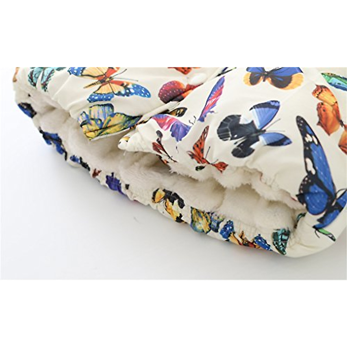 MINKIDFASHION Baby Girls Winter Autumn Warm Butterfly Jacket Coat (3T, Beige)