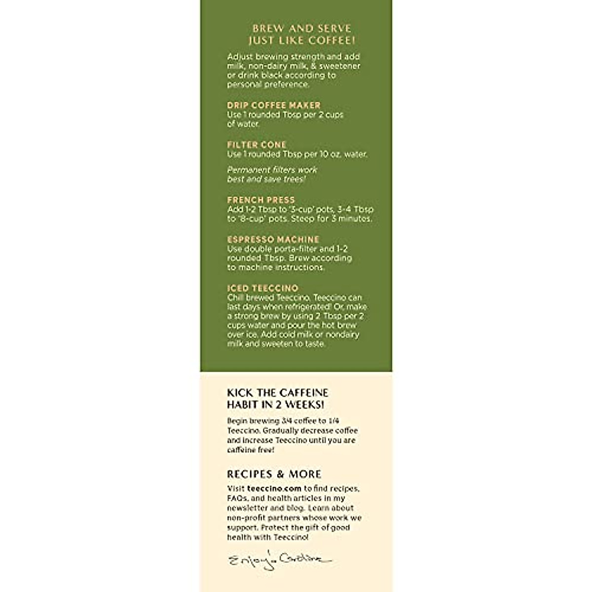 Teeccino French Roast Chicory Coffee Alternative - Ground Herbal Coffee That’s Prebiotic, Caffeine-Free & Acid Free, Dark Roast, 11 Ounce