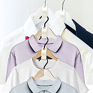 50PCS Clothes Hanger Connector Hooks, Coldairsoap Hanger Extender Clips for Heavy Duty Outfit Hangers Plastic Cascading Hanger Hooks Space Saving Organizer as