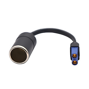 AAOTOKK Cigarette Lighter Socket 12V Car Emergency Start Power EC5 Plug to Female Cigarette Lighter Port Adapter Cables Car Battery Booster Mini Portable Power Pack car Jump Starter (20cm/7.8inch)