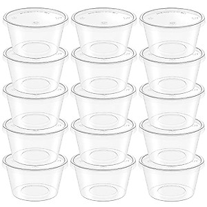 XINGLIAN 50 Pack 4 Ounce Clear Slime Foam Ball Storage Containers with Lids for DIY Craft Making