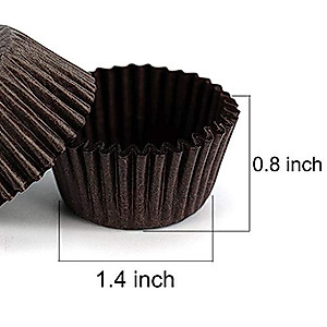 Mini Baking Paper Cup 400-Pack Brown Cupcake Liners Disposable Baking Cup Muffin Liners for Baking
