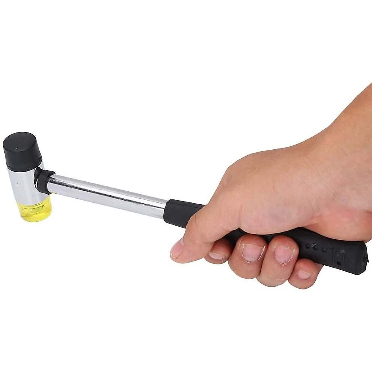 Guitar Luthiers Hammer Double Headed Tool Rubber Mallet Fret Fretboard Fretwork for Bass Ukulele Mandolin Banjo And Other String Instruments Installing Fretting Dual Face Rubber Hammer