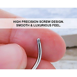 FECTAS Belly Button Rings Surgical Steel for WomenNavel Belly Rings Piercing Ring Jewelry Pack Kit 14G