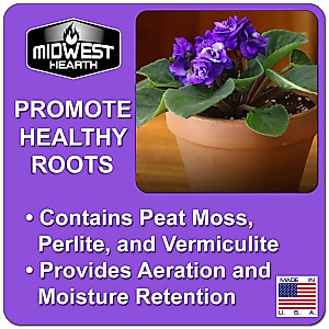 African Violet Natural Potting Soil Mix (Made in USA) (4 Dry Quarts)