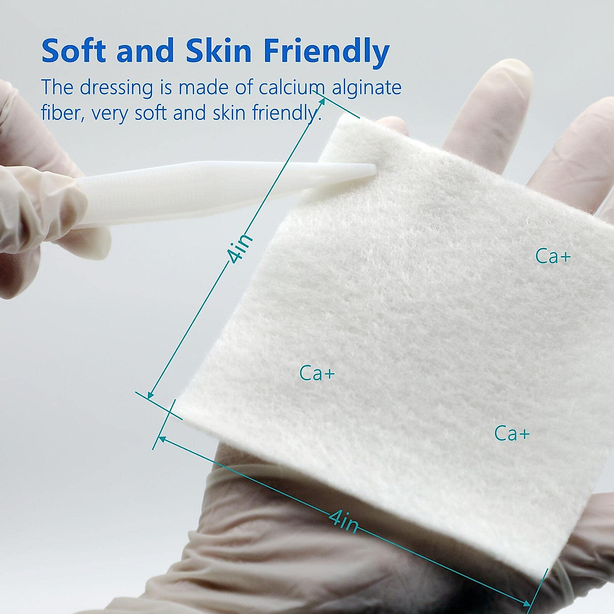 Algitocare Calcium Alginate Wound Dressing 4"x4" with 2"x2"