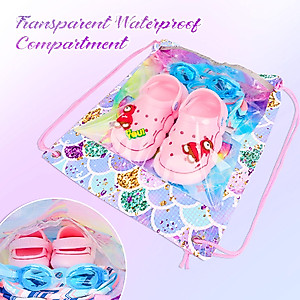 RLGPBON Drawstring Bag for Kids,Gym Bag girls Waterproof Drawstring Backpack Swim Pool Bag for Boys and Girls Kids Beach Sport String Bag Shopping Swimming Travel Sackpack