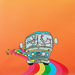 Loungefly The Beatles Magical Mystery Tour Bus Lenticular Double Strap Shoulder Bag