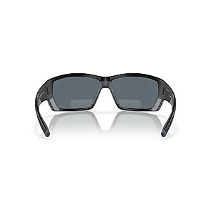 Costa Del Mar Man Sunglasses, Matte Black Frame - Blue Mirror Lenses - 62MM