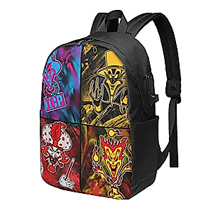 HatChetMan ICP 17 in Backpack USB Charger Bookbag Laptop Bag Bookbag Unisex Classic Fashion Backpack