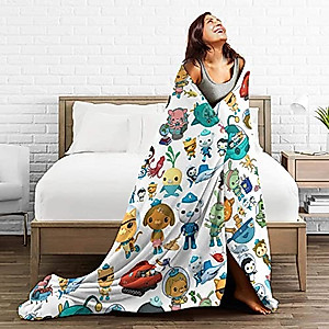 Ultra-Soft Micro Fleece Blanket Flannel Blanket Cartoon Throw Blanket for Bed Sofa Travel 40"x50" for All Seasons