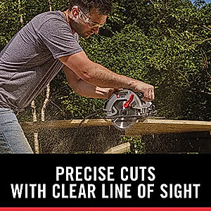 PORTER-CABLE 7-1/4-Inch Circular Saw, Heavy Duty Steel Shoe, 15-Amp (PCE300)