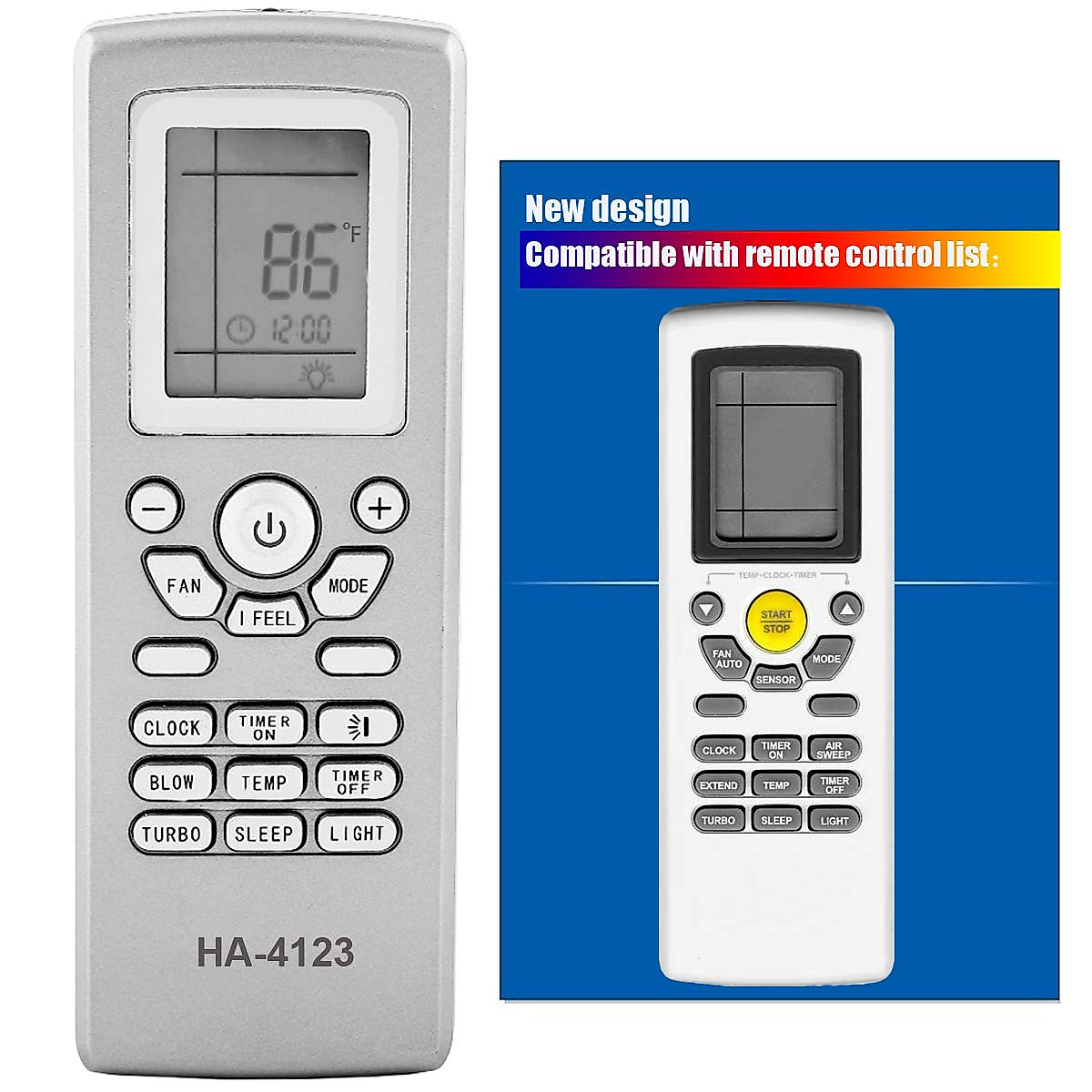 YING RAY Replacement for Friedrich Air Conditioner Remote Control YT1FF(MOTO2) 69700313 (Display in Fahrenheit)