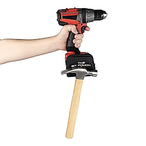 The Bit Pouch - A Magnetic Drill Accessory with A Strong Magnet for Holding Screws, Bolts, and Driver Bits - Great Alternative to a Magnetic Wristband - Magnetic Screw Holder & Magnetic Bit Holder