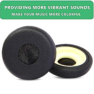 TaiZiChangQin Upgrade Ear Pads Ear Cushions Replacement Compatible with Jabra HSC016 HSC017 HSC018W HSC012 Headphone (Protein Leather Earpads)