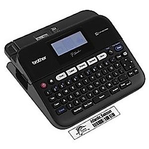 Brother P-touch, PTD450, PC-Connectable Label Maker, Split-Back Tapes, 7 Font Sizes, One-Touch Keys, Black